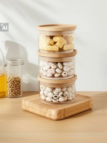 Sinsay - Nádoby na potraviny s víkem 3 pack - béžová