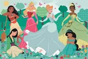 Clementoni Disney princezny MAXI / 104 dílků /  od 6 let