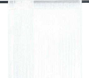 vidaXL Provázkové záclony, 2 ks, 140x250 cm, [132407] Barva: Bílá