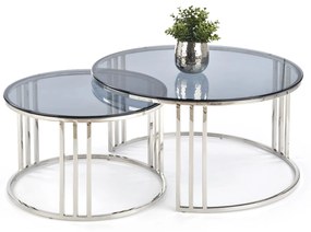 Konferenční stolek dvoudílný kulatý Glamour GLER