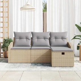 Set pohovek 4 ks polyratan 3360581