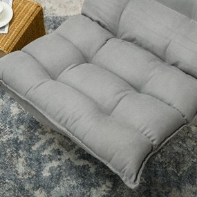 HOMCOM podlahové křeslo nastavitelná otočná podlahová pohovka meditační křeslo relaxační křeslo líná pohovka do obývacího pokoje kancelář světle šedá…