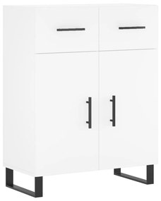 Skříň highboard bílá 69,5 x 34 x 180 cm kompozitní dřevo - Default Title