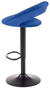 Barová židle Kaiden, modrá / černá