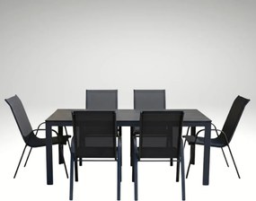 Vikio Venkovní zahradní set 190x90 pro 6 osob DK303-190 antracit