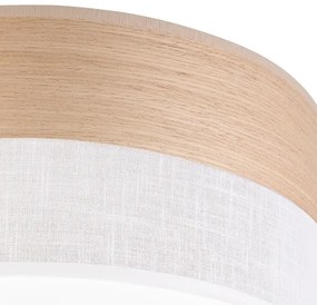 LED Stropní svítidlo SIRJA WOOD LED/36W/230V pr. 45 cm bílá/dub