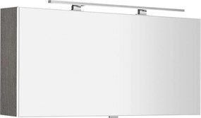 Sapho Cloe - Zrcadlová skříňka s LED osvětlením 120x50x18 cm, dub stříbrný CE120-0011