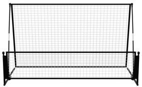 Fotbalový rebounder 2 v 1 202 x 104 x 120 cm ocel - Default Title