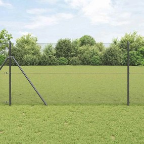 Zemní upevnění svařované drátěné ploty 100 x 1 m Šedá Síťovina 3351908