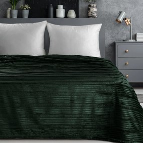 EUROFIRANY FLANELOVÁ DEKA NINA 200X220 CM TMAVĚZELENÁ