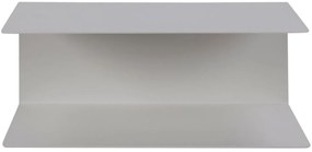 Scandi Bílá kovová nástěnná police Zoha 35 cm