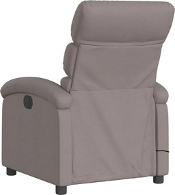 Elektrické masážní polohovací křeslo taupe textil 3203974
