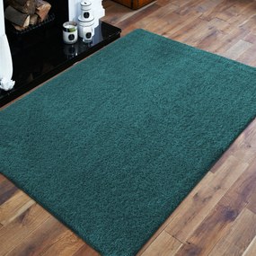 DY Tmavě zelený protiskluzový koberec shaggy Camel Rozměr: 60x100 cm