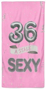 Osuška Stále sexy – růžová (věk: 36, Velikost osušky: 100x170cm)