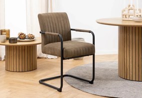 Designová jídelní židle ADELE II hnědá/černá