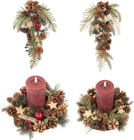 Kreativní sada DIY CHRISTMAS pro výrobu věnců a dekorací - různé varianty