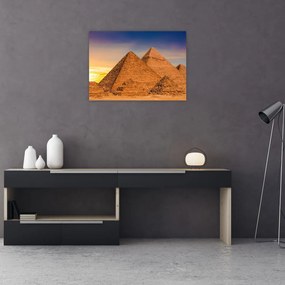 Skleněný obraz - Egyptské pyramidy (70x50 cm)
