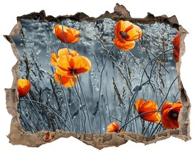 Wallmuralia Samolepící nálepka na zeď Polní mák 95x64 cm