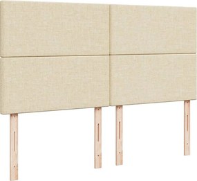 Box spring postel s matrací krémová 180x200 cm textil 3292865