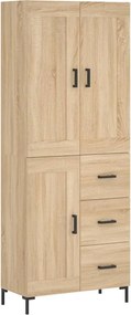 Skříň highboard dub sonoma 69,5 x 34 x 180 cm kompozitní dřevo 3200004