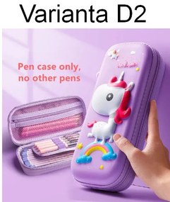 Dívčí školní pouzdro (penál) - Jednorožci/zvířátka Varianta: Varianta D2