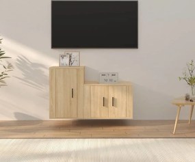vidaXL 2dílný set TV skříněk kompozitní dřevo [3188390] Barva: dub sonoma