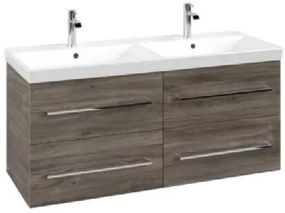 Villeroy & Boch Avento - Umyvadlová skříňka, 1180x514x452 mm, 4 zásuvky, Stone Oak A89300RK