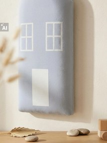 Sinsay - Čalouněný panel s motivem domku - modrá