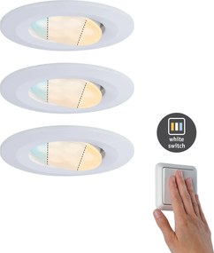 P 92999 HomeSpa LED vestavné svítidlo Calla IP65 1x5,5W 230V WhiteSwitch výklopné 3ks sada včetně sv. zdroje - PAULMANN