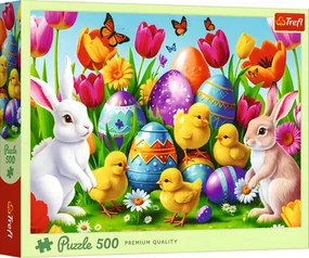 TREFL Puzzle Velikonoční louka / 500 dílků / 48 x 34 cm