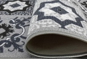 Protiskluzový běhoun Patchwork - šedý