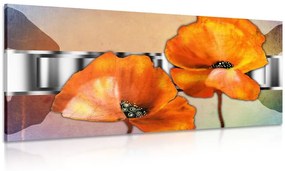 Obraz květiny v orientálním stylu Varianta: 100x50