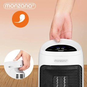 Monzana Ventilátorové keramické topidlo 2000 W, bílé 109520