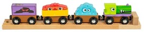 Bigjigs Rail Dřevěný vláček Příšerky