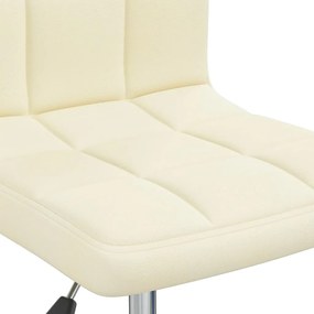 vidaXL Otočné jídelní židle 2 ks textil [334325] Barva: krémová