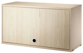 STRING Skříňka Cabinet with Flip Door, Ash