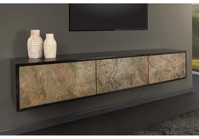 Massive home | Závěsný televizní stolek MOUNTAIN SOUL BLACK 160 CM masiv akácie
