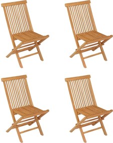 5dílný zahradní jídelní set masivní teakové dřevo 3059601