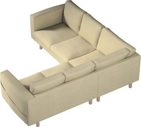Potah na pohovku IKEA Norsborg rohová 4-místná barva béžová látka pletený vzor