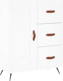 Skříň highboard bílá 69,5 x 34 x 180 cm kompozitní dřevo 3195987