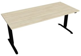 Elektr. nastavitelný stůl 180x80 - HOBIS MOTION  MS 2 1800 Dekor stolové desky: akát, Barva kovové podnože: černá