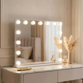 LED kosmetické zrcadlo Hollywood 58 × 46 cm