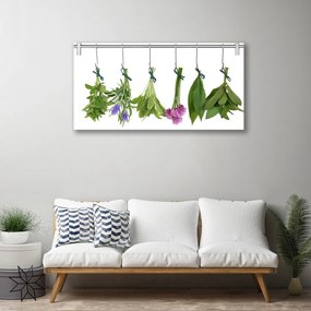 Obraz na plátně Sušené Byliny Listy Květiny 125x50 cm