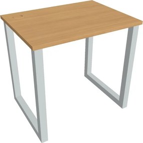 Kancelářský pracovní stůl Hobis UEO 800, bílá RAL 9016, deskaakát