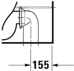 Duravit D-Neo - Stojící WC Kombi Duravit Rimless® s HygieneGlaze 370 x 650 mm, bílá 2002092000