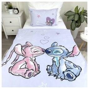 Jerry Fabrics s. r. o. Povlečení bavlněné do postýlky 135x100+40x60 - Lilo and Stitch "Purple" baby