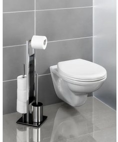 WENKO 22983100 - WC štětka RIVALTA 18x70 cm nerez/stříbrná/černá