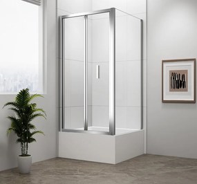 Polysan Deep sprchový kout obdélníkový 100 x 75 x 165 cm L/P varianta skládací chrom čiré sklo MD1910MD3116