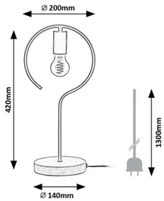 Rabalux RL3220 stolní lampa