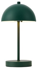 Venkovní stolní lampa tmavě zelená vč. LED 3-stupňové stmívatelné IP44 dobíjecí - Keira